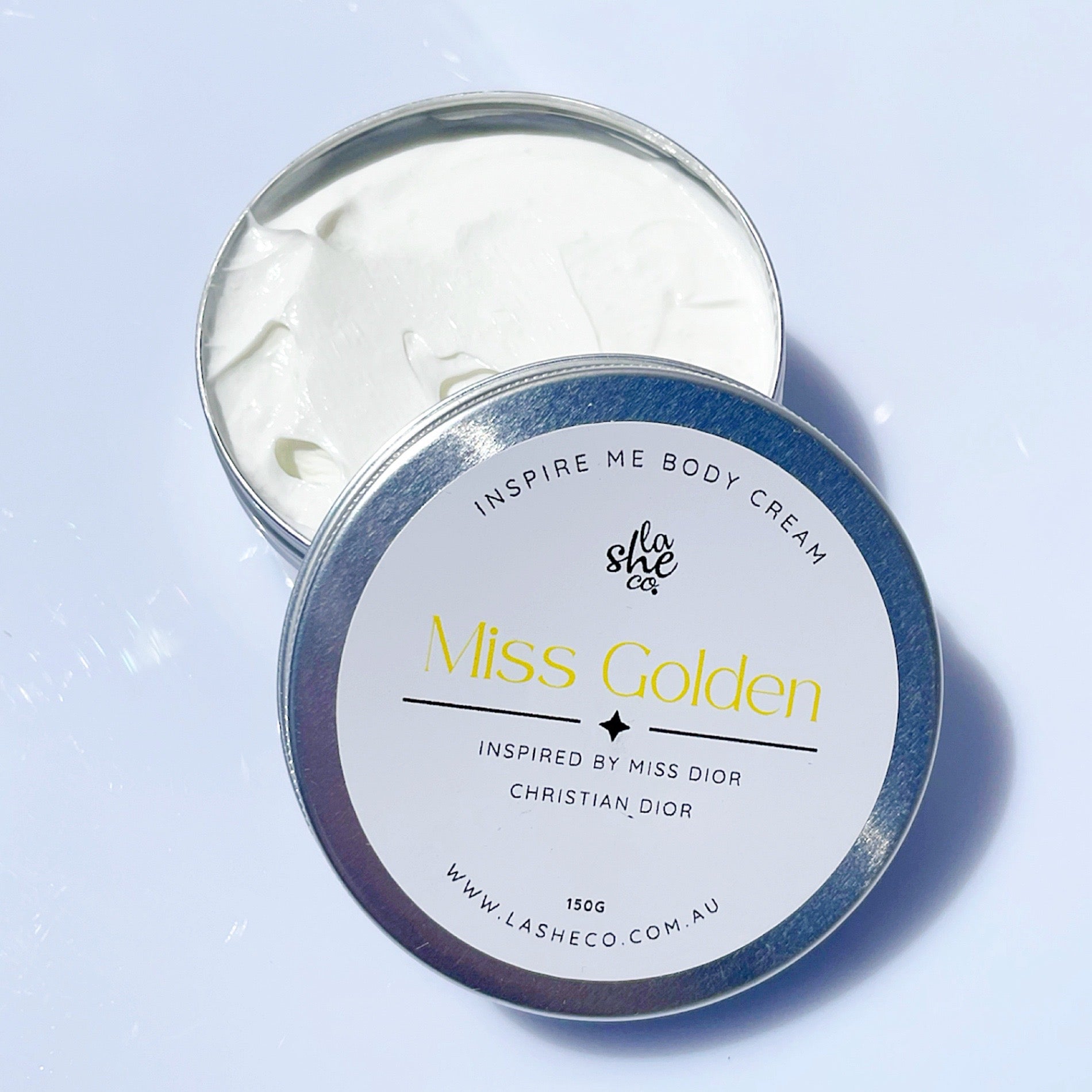 Miss Golden body cream inspired by Miss Dior Cherie – La She Co